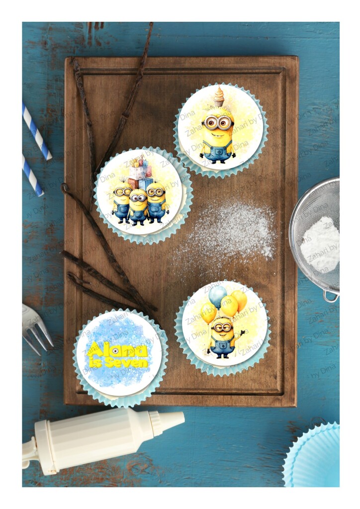 Minion edible icing toppers Dec 23 – Zahari