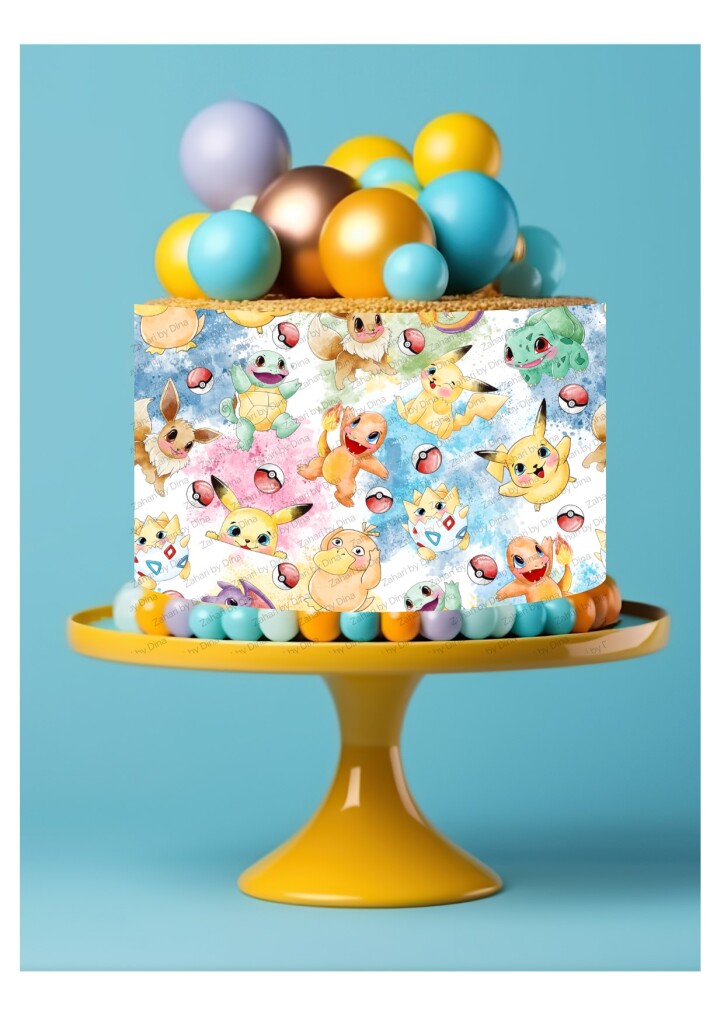 Pokemon Edible icing sheets or precut toppers – Read description ...
