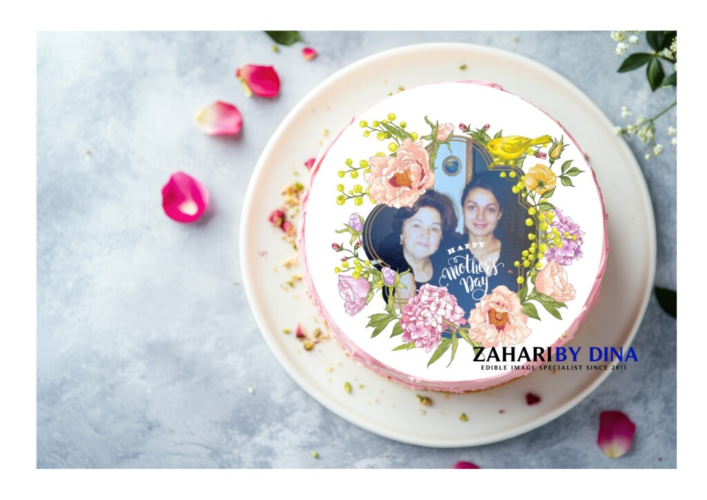 A4 print – Mother’s Day personalized photo cake topper 6-8″ printed ...